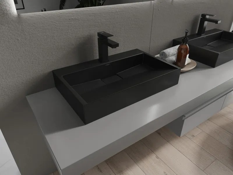 Mexen Ava umyvadlo na desku z konglomerátu 1/O 60 x 38 cm, černé - 23016071