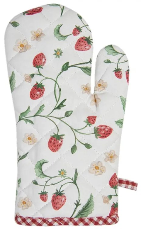 Bavlněná chňapka s motivem lesních jahod Wild Strawberries – 18x30 cm