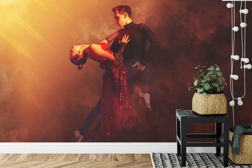 Fototapeta Pár Tančící Tango Omyvatelný vlies 180x120