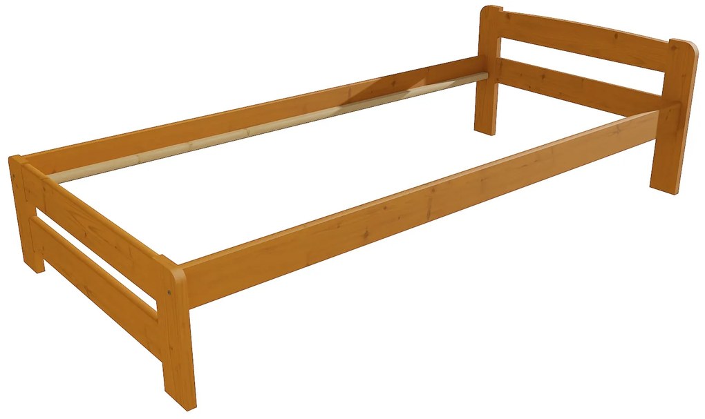 Vomaks Jednolůžková postel VMK009B Rozměr: 80 x 200 cm, Barva: surové dřevo