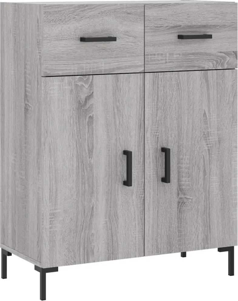 Skříň highboard šedá sonoma 69,5 x 34 x 180 cm kompozitní dřevo 3198151