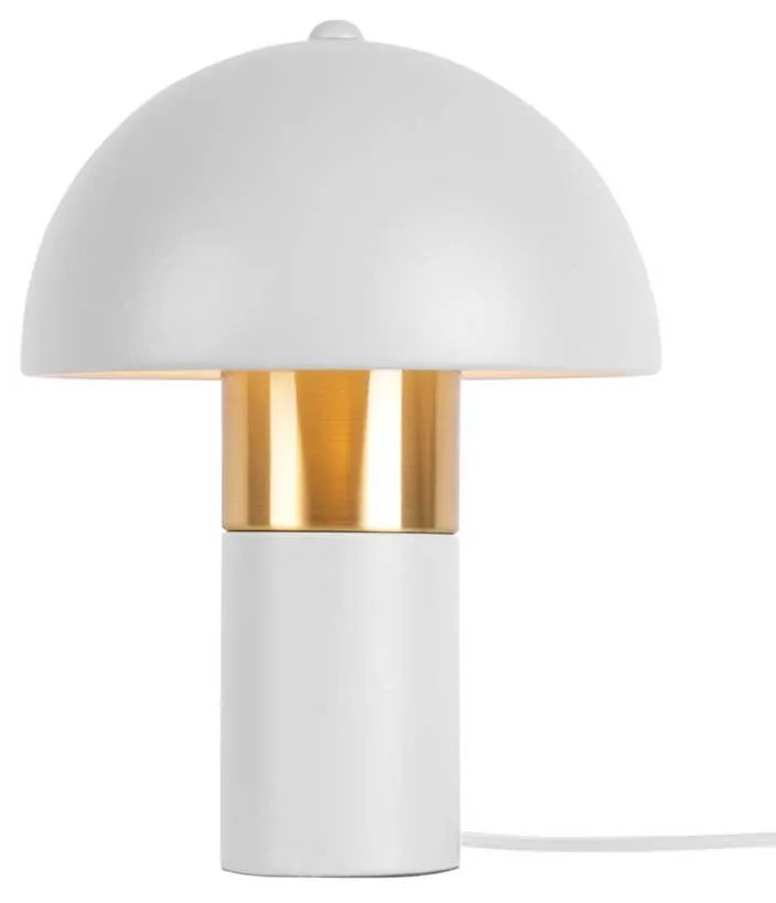LEITMOTIV Stolní lampa Seta bílá 26 cm