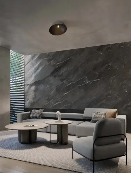 LED černé designové stropní svítidlo Gea