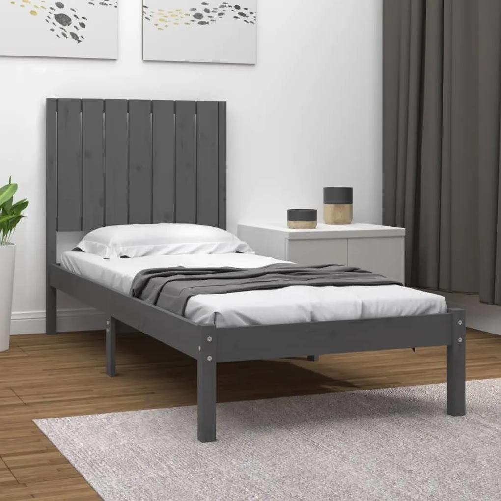 vidaXL Rám postele masivní dřevo 75 x 190 cm Small Single [3104377] Barva: Bílá