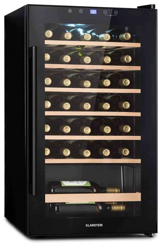 Klarstein Barossa 32 Uno, vinotéka, 95 l/36 lahví, 1 zóna, dotykové ovládání