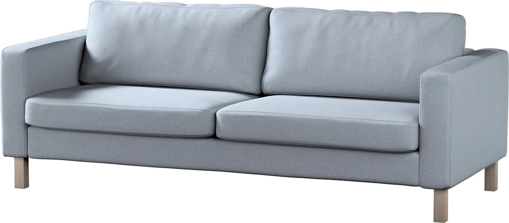 Potah na pohovku IKEA Karlstad 3-místná, nerozkládací, krátký barva modrá látka pletený vzor