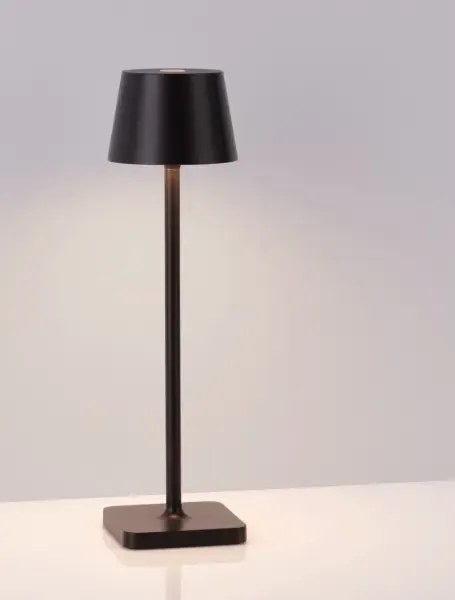 Venkovní stolní lampa Deck černá
