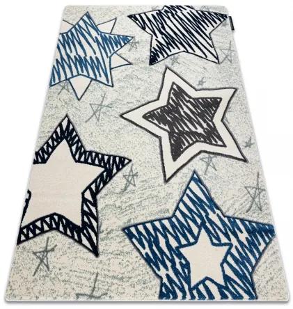 Dětský kusový koberec PETIT STARS Hvězdy modrý Rozměr: 160x220 cm