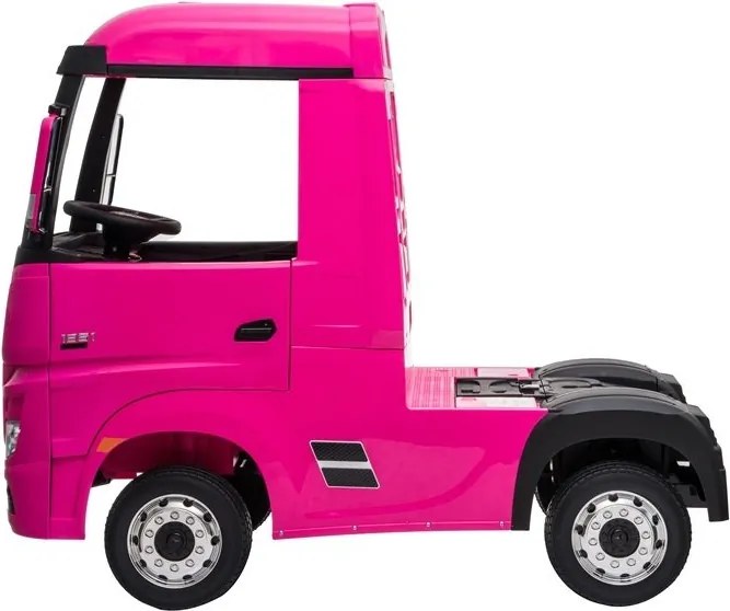LEAN CARS Elektrické autíčko Mercedes Actros růžové 4x4