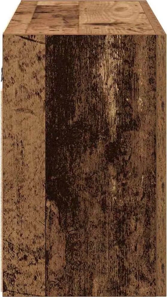 vidaXL Koupelnová nástěnná skříňka 100x25x40 cm kompozitní dřevo [860109] Barva: šedá sonoma