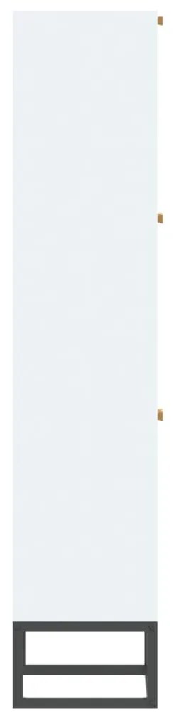 Botník bílý 52 x 25 x 120 cm kompozitní dřevo - Default Title