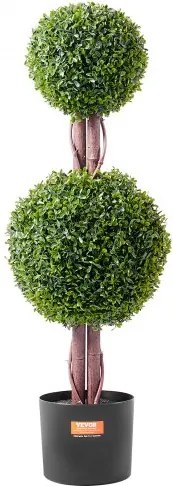 2 Kusů 0,9 m Umělý buxus Topiary Strom Umělá rostlina UV – PE Two-Tone Milan Grass