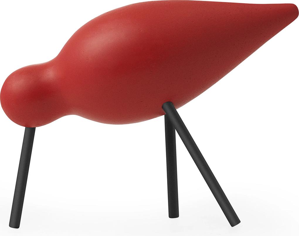 Dekorativní figurka Shorebird M červená