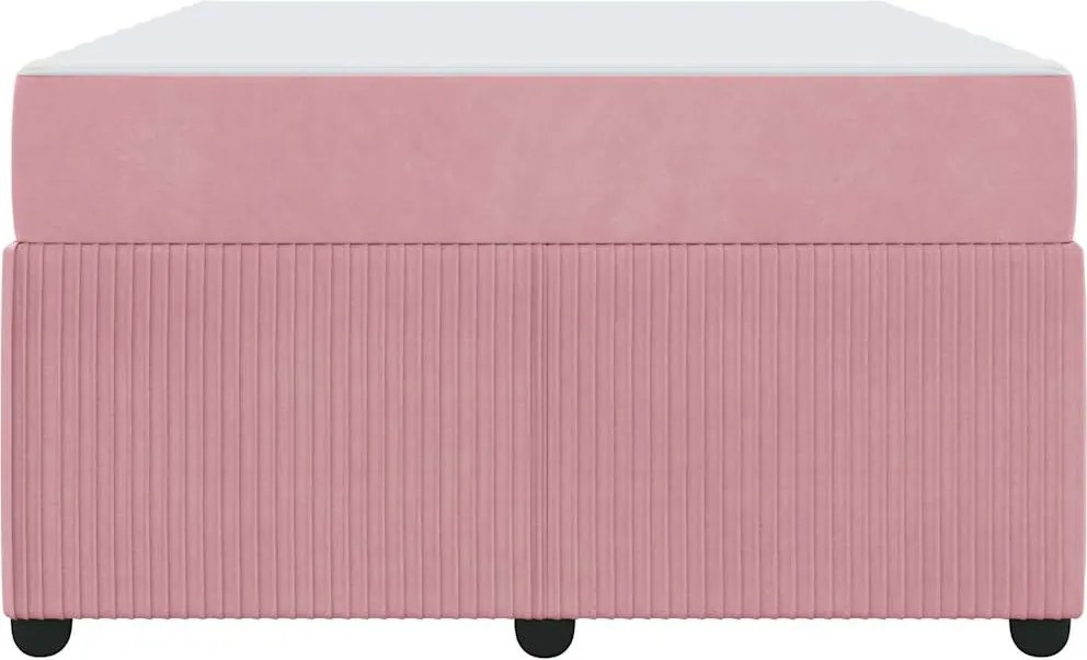 Rám postele Růžová 120 x 200 cm textil 3398391