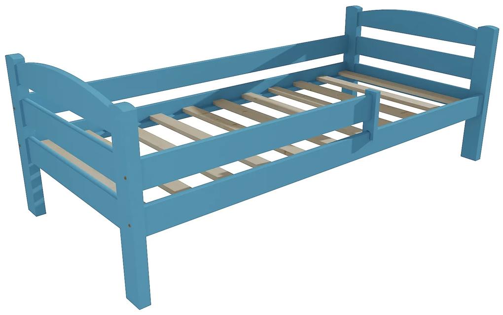 Vomaks Dětská postel DP 005 se zábranou Rozměr: 80 x 160 cm, Barva: barva modrá