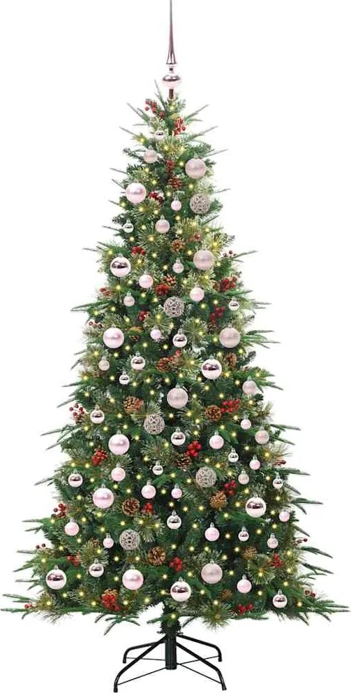 Umělý Skládací Vánoční Strom s stojanem Zelená 180 cm PE a PVC 3397421