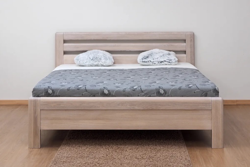 BMB Adriana Lux postel - dub Moření: Olej bílý, Provedení: Dub cink, Rozměr: 160 x 200 cm