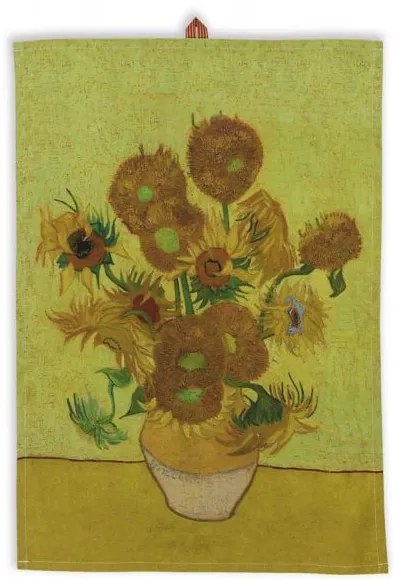 BH Van Gogh útěrka Slunečnice 50x70cm, žlutá (Bavlněná útěrka)