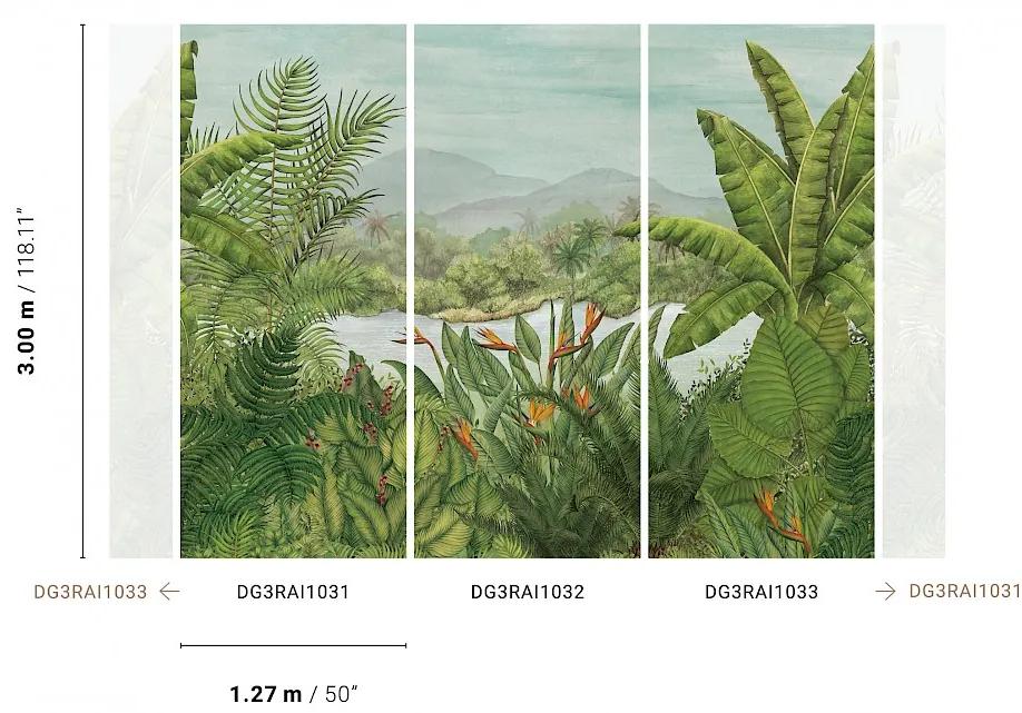 Vliesová fototapeta na zeď, Tropický les, palmy, DG3RAI1032, Wall Designs III, Khroma by Masureel