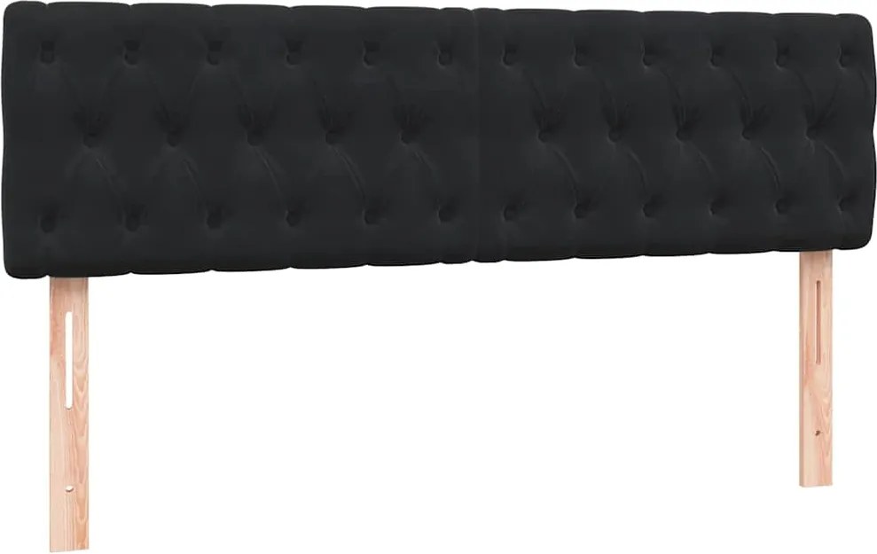 Box spring postel s matrací černá 160x210 cm samet 3316505