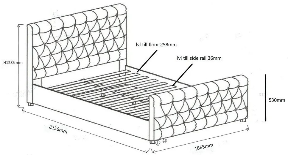 Postel MEGA 180x200 cm