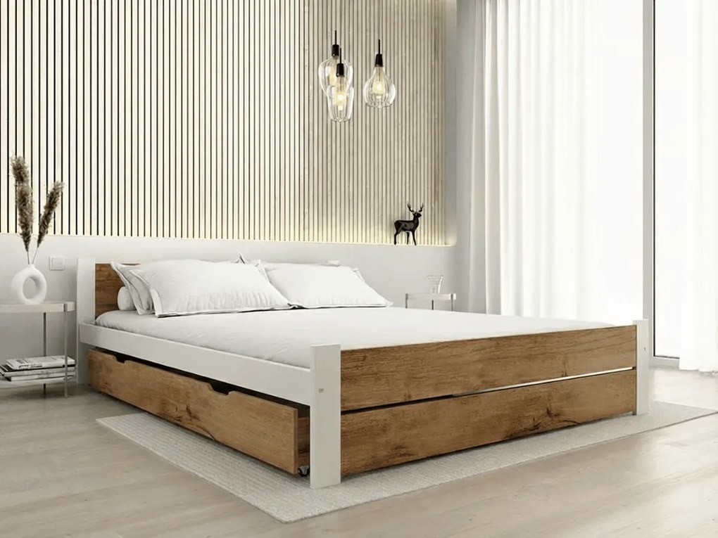 Úložný box pod postel 150 cm, dub artisan