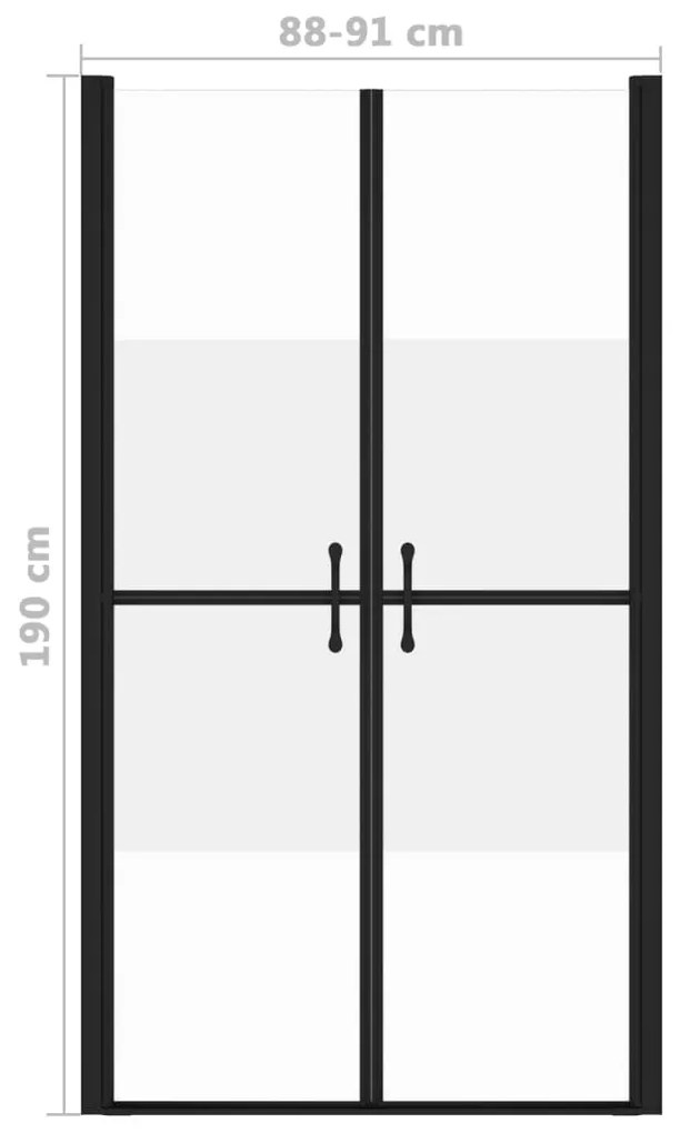 Sprchové dveře polomatné ESG (88–91) x 190 cm - Default Title