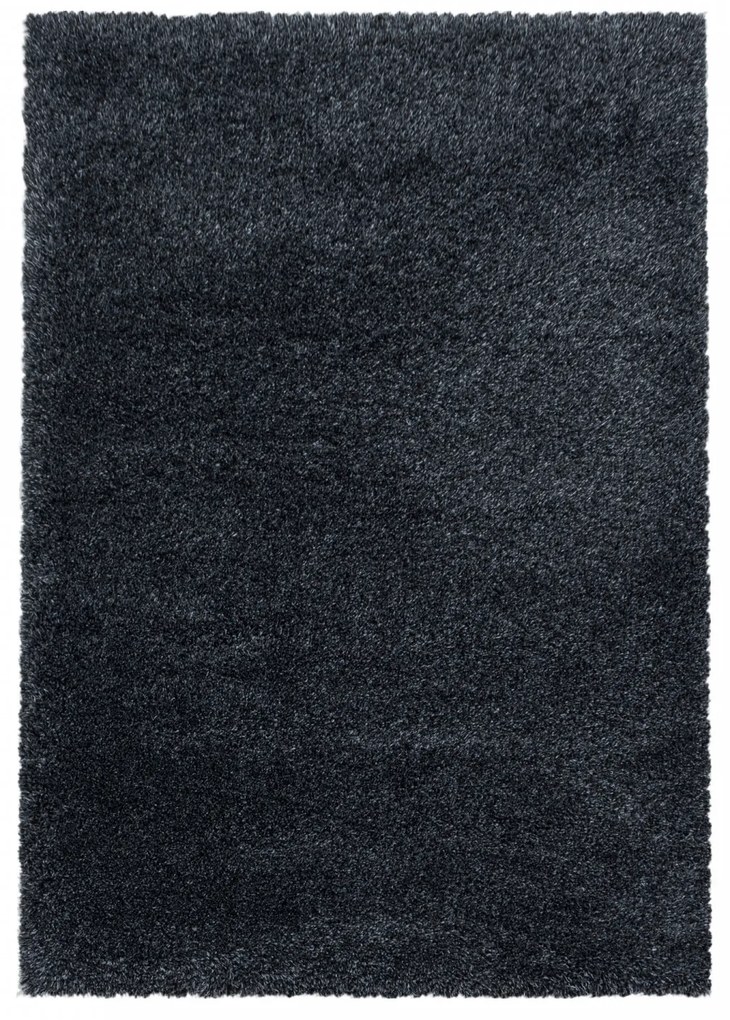 Ayyildiz, Kusový koberec Fluffy Shaggy 3500 anthrazit, 280x370, šedá, ložnice