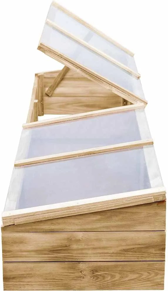 Pařeniště 2 ks impregnovaná borovice 200 x 50 x 35 cm 3055328