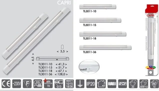 Zářivkové svítidlo Capri TL3011-36W