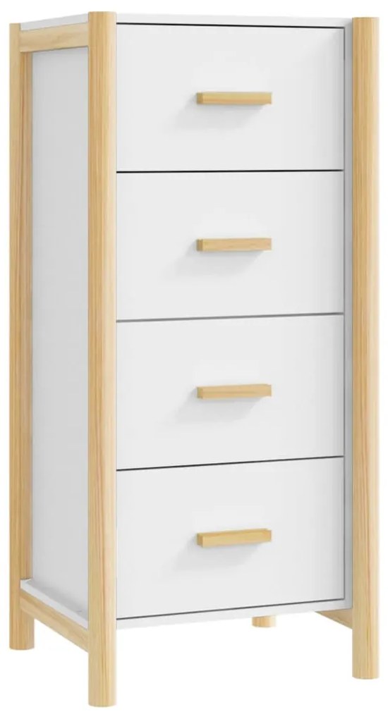 345681 vidaXL Skříň highboard bílá 42 x 38 x 90 cm kompozitní dřevo