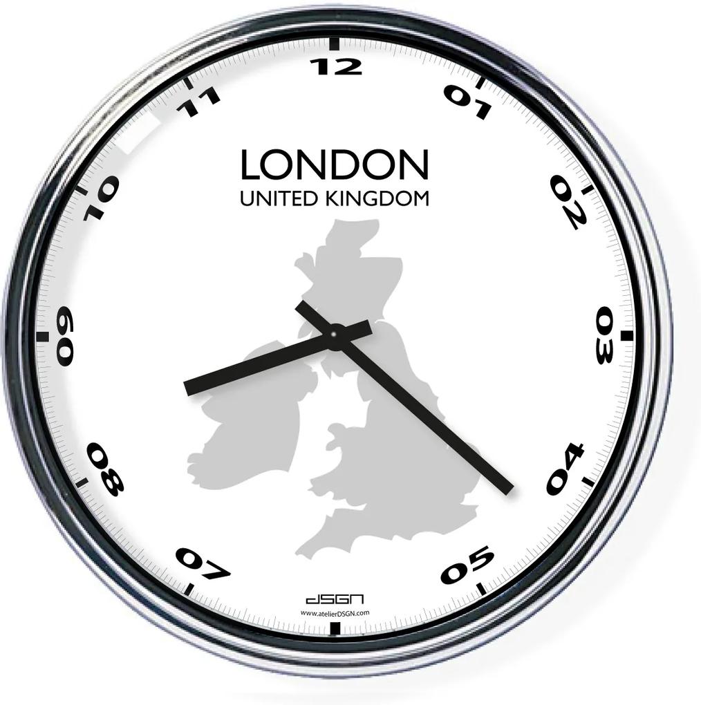 Kancelářské nástěnné hodiny: Londýn (32 cm), Výběr barev Tmavé
