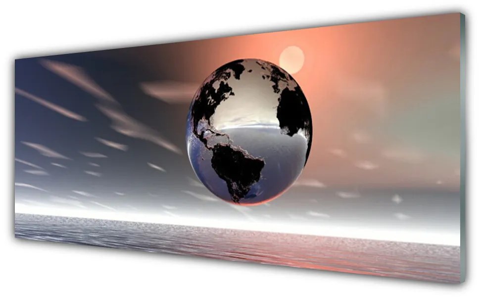 akrylový obraz Země Umění 125x50 cm