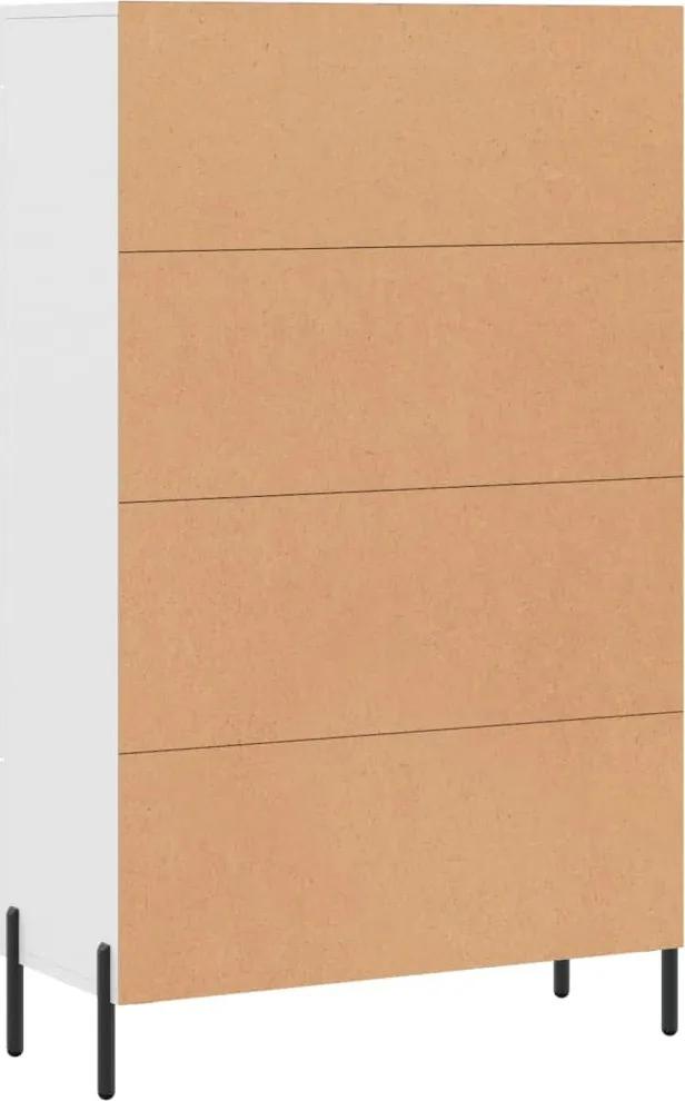 vidaXL Skříň highboard 69,5 x 31 x 115 cm kompozitní dřevo [828308] Barva: Bílá