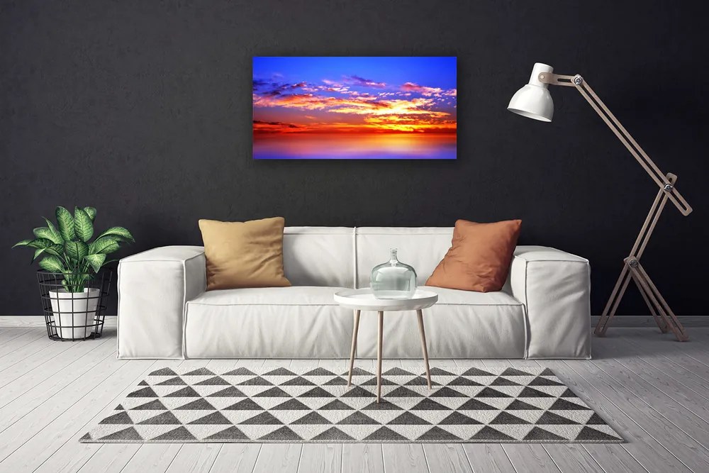 Obraz na plátně Nebe Mraky Moře Krajina 120x60 cm