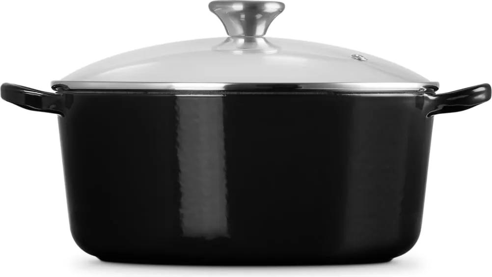 Pekáč Tradition Collection se skleněnou pokličkou 24 cm černý matný