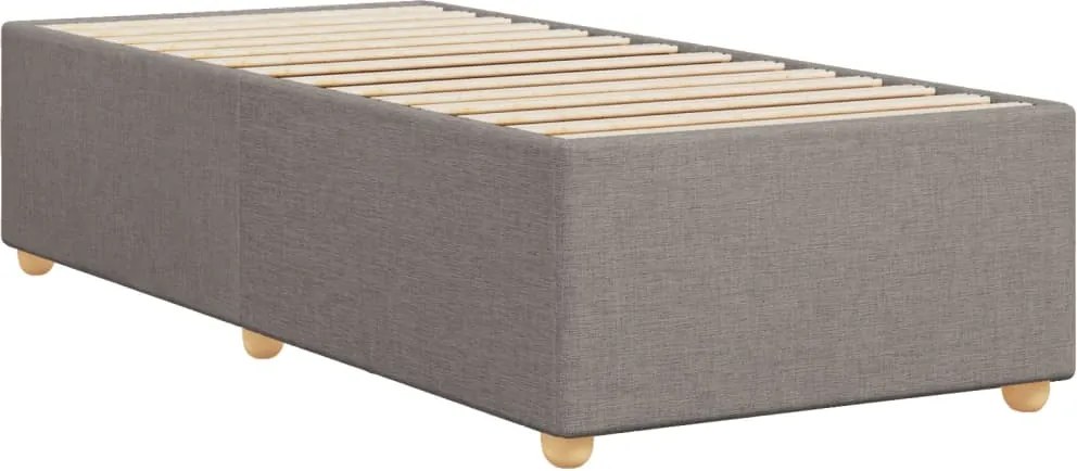 Rám postele bez matrací taupe 90x200 cm textil 3284705