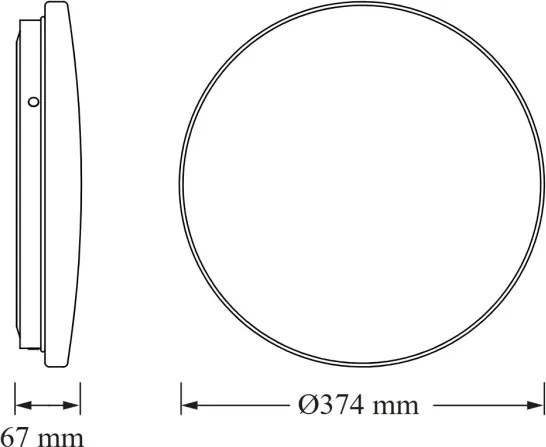 Osram - LED Stropní svítidlo ROUND LED/24W/230V pr. 37 cm