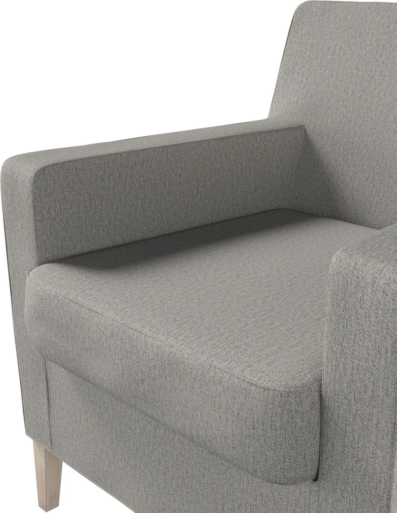 Potah na křeslo IKEA Karlstad barva šedá látka pletený vzor