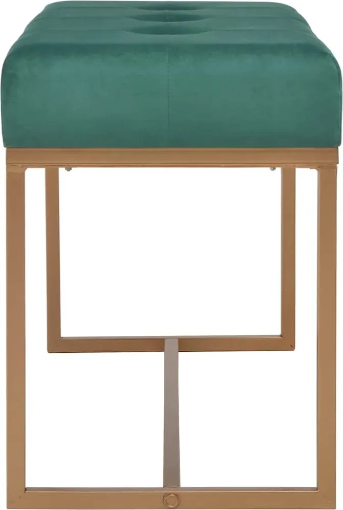 Lavice 80 cm zelená sametová 247555