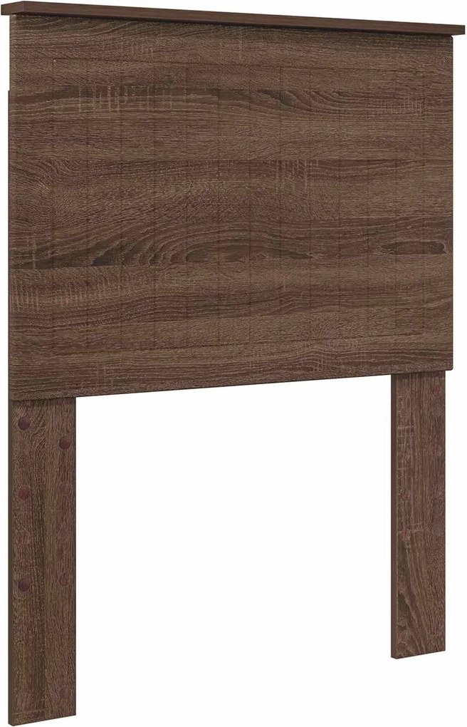 Rám postele se zásuvkou Hnědý dub 75 x 190 cm Inženýrské dřevo 3411172