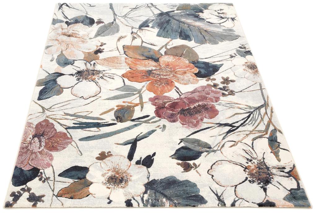 Moderní kusový koberec Ragolle Argentum 63557 7626 Květy vícebarevný Rozměr: 240x330 cm
