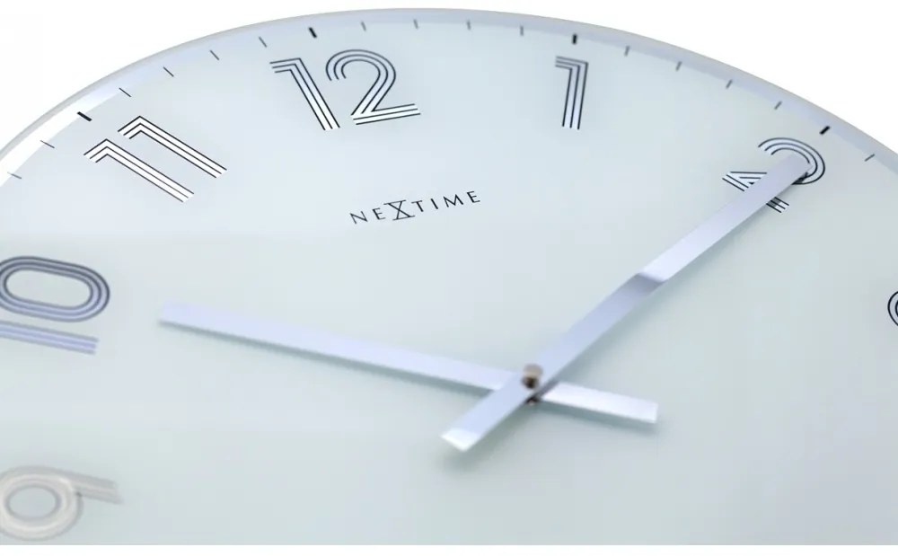 Designové nástěnné hodiny 8190wi Nextime Reflect 43cm