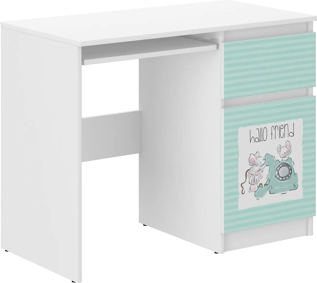 Wooden Toys Dětský psací stůl N-33 PŘÁTELÉ