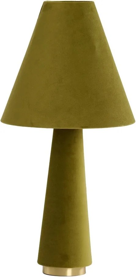 Zelená stolní lampa s textilním stínidlem (výška 61 cm) Devia – Light & Living