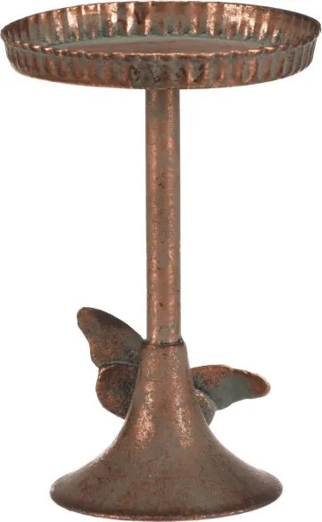 Kovový svícen 20 cm měděný FUP563-M