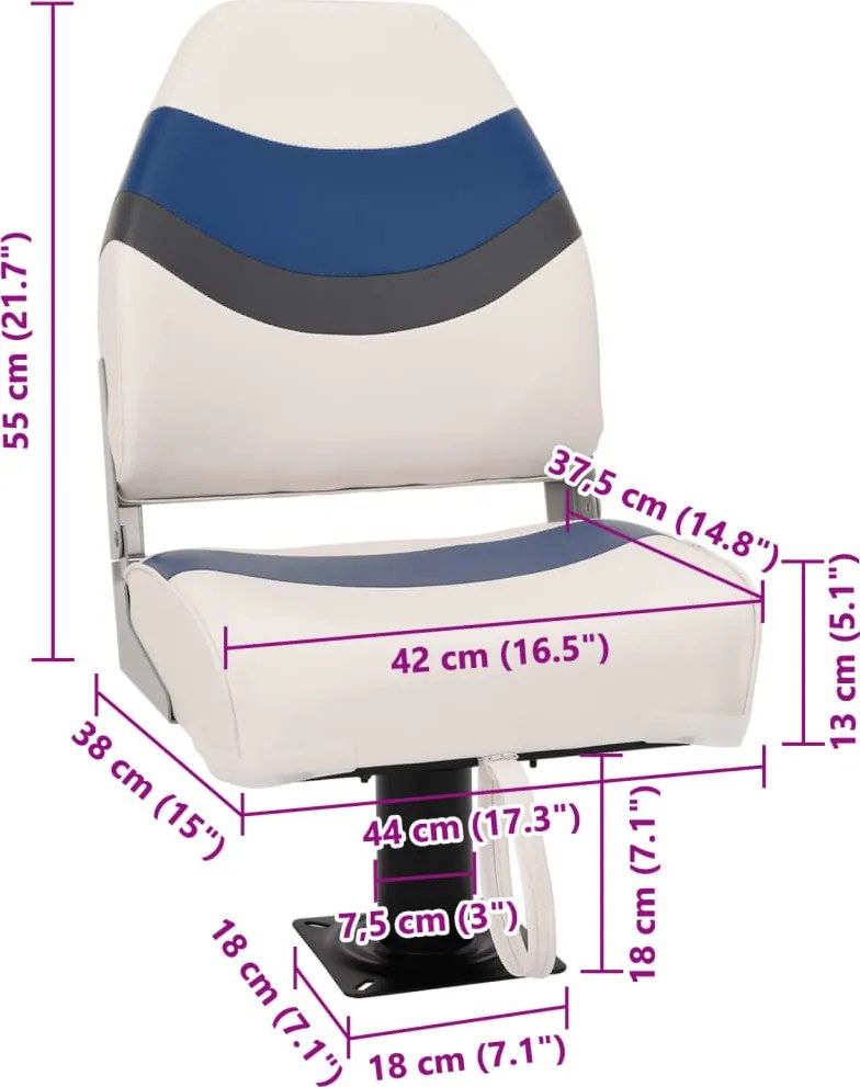 vidaXL 4dílné skládací sedadlo do člunu s vysokým opěradlem [3284313] Barva: Červeno-černá
