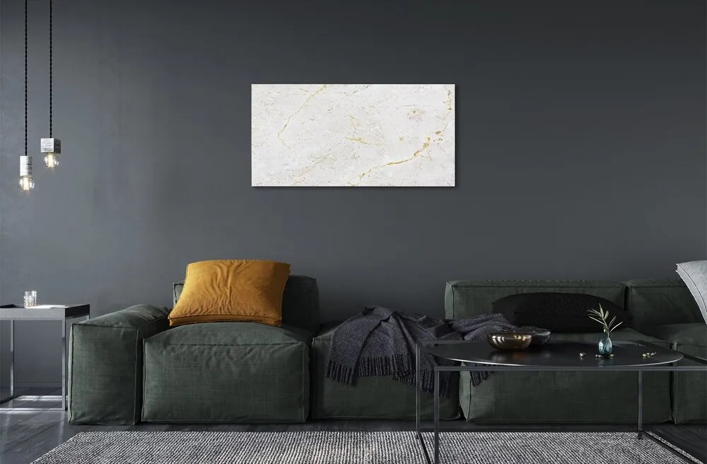 Obraz na skle Marble kamenná zeď 125x50 cm