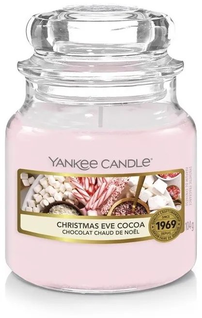 Vonná svíčka Yankee Candle Christmas Eve Cocoa Classic malý 104g/30hod