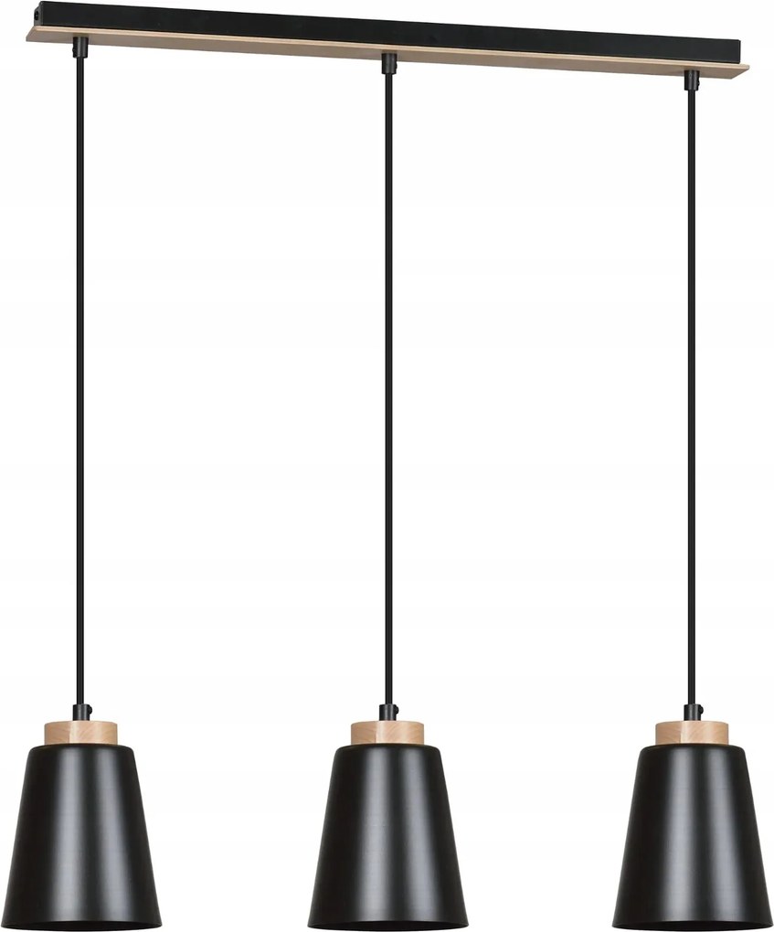 Závěsná Lampa lustr Emibig 3xE27 Bolero Black